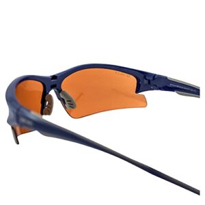 Epoch Eyewear Brodie Golf Sport Sunglasses Blue/Gray Frame with Amber Lens