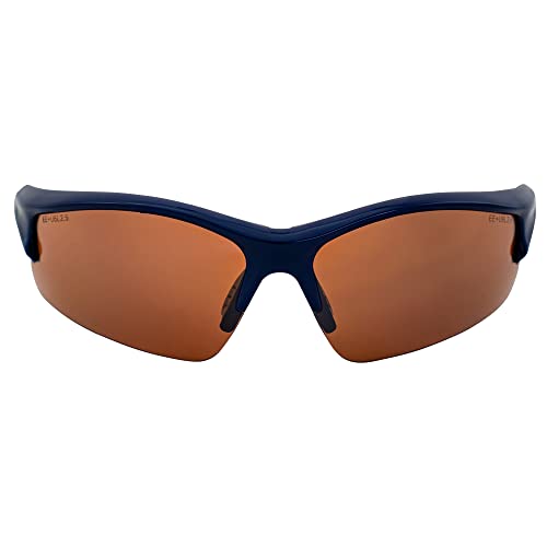 Epoch Eyewear Brodie Golf Sport Sunglasses Blue/Gray Frame with Amber Lens