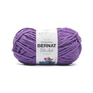 bernat blanket bright yarn, pow purple