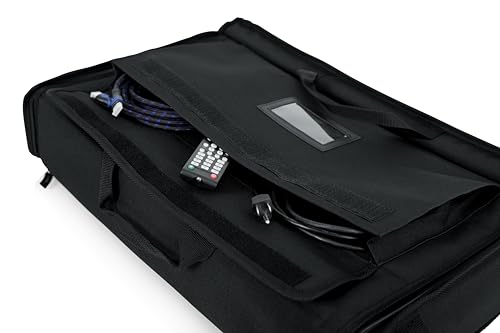 Gator Cases Padded Nylon Carry Tote Bag for Transporting LCD Screens, Monitors and TVs Between 27" - 32" (G-LCD-TOTE-MD), Black