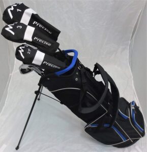 tall mens golf set clubs - for men 6'0"- 6" 6 complete driver, fairway wood, hybrid, irons, putter, stand bag