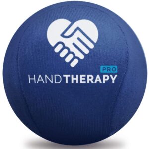 stress ball hand therapy gel squeeze ball for hand stress and therapeutic relief, grip strength, hand mobility and restoration (navy)