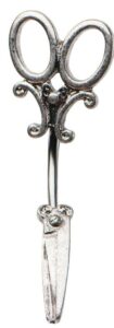 belly button ring navel split scissors 316l surgical steel body jewelry 14g