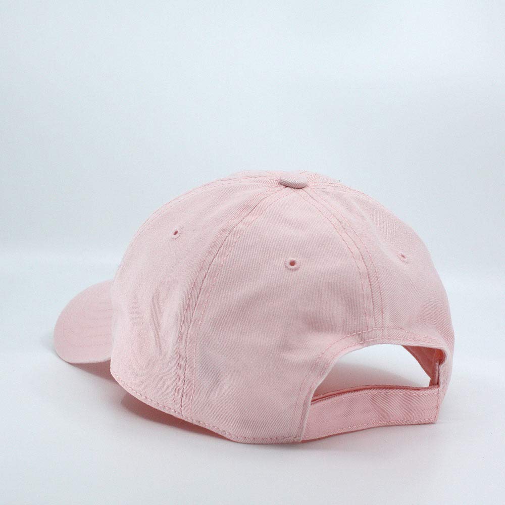 Classic Washed Cotton Twill Low Profile Adjustable Baseball Cap (Soft Pink)