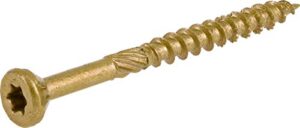 power pro 967775 wood screws, #8 x 2", premium outdoor deck screws, rust resistant, epoxy coated bronze, 3000pcs box