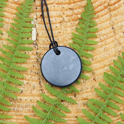 Karelian Heritage Shungite Stone Necklace Set | 5 Authentic Shungite Pendants | Defender Shield Protection Shungite Jewelry | Healing Necklace for Personal Protection, Meditation and Grounding S014