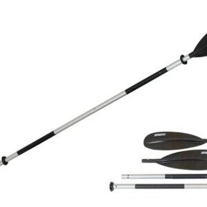 Sea Eagle 4 Part Easy Pack Kayak Paddle (7'10 inch) with Asymmetrical Fiberglass Reinforced Nylon Blades Boats (1)