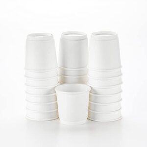 restaurantware 500-ct disposable white 4-oz hot beverage cups with double wall design: no need for sleeves-perfect for cafes-eco friendly recyclable paper-insulated wholesale takeout coffee cup