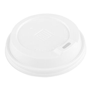 lids only: 500-ct disposable white lid for coffee and tea cups - fits 8, 12, 16, 20-oz cups: perfect for coffee shops, juice shops, and takeout - restaurantware