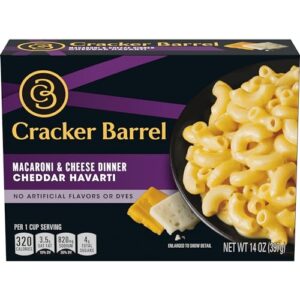 cracker barrel cheddar havarti macaroni & cheese dinner, 14 oz box