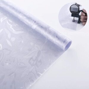 Window Film Privacy No Glue Static Cling 17.5" by 78.7" Glass Film Decorative Window Films Heat Control for Home Kitchen Office