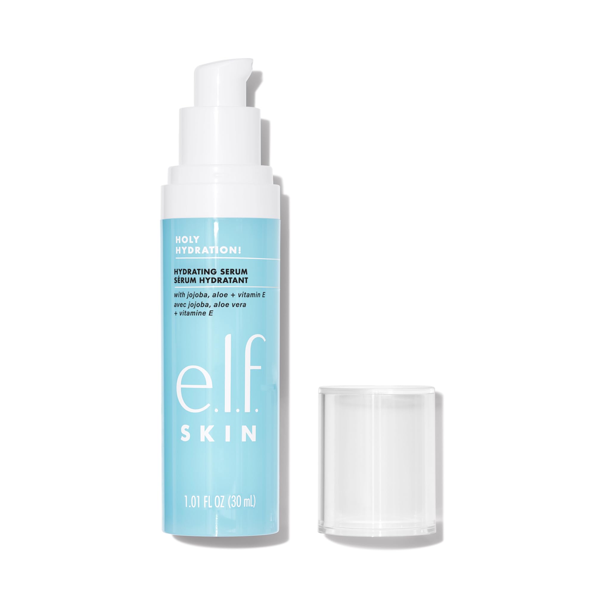 e.l.f. SKIN Hydrating Serum, Soothes & Protects Skin, Infused With Jojoba, Aloe, Vitamin E, Grape & Shea Butter, Vegan & Cruelty-Free, 1.01 Oz