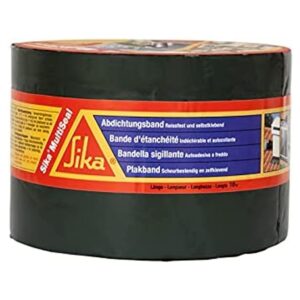 sika multiseal, tear-resistant self-adhesive sealing strip, 150mm x 10m, gray