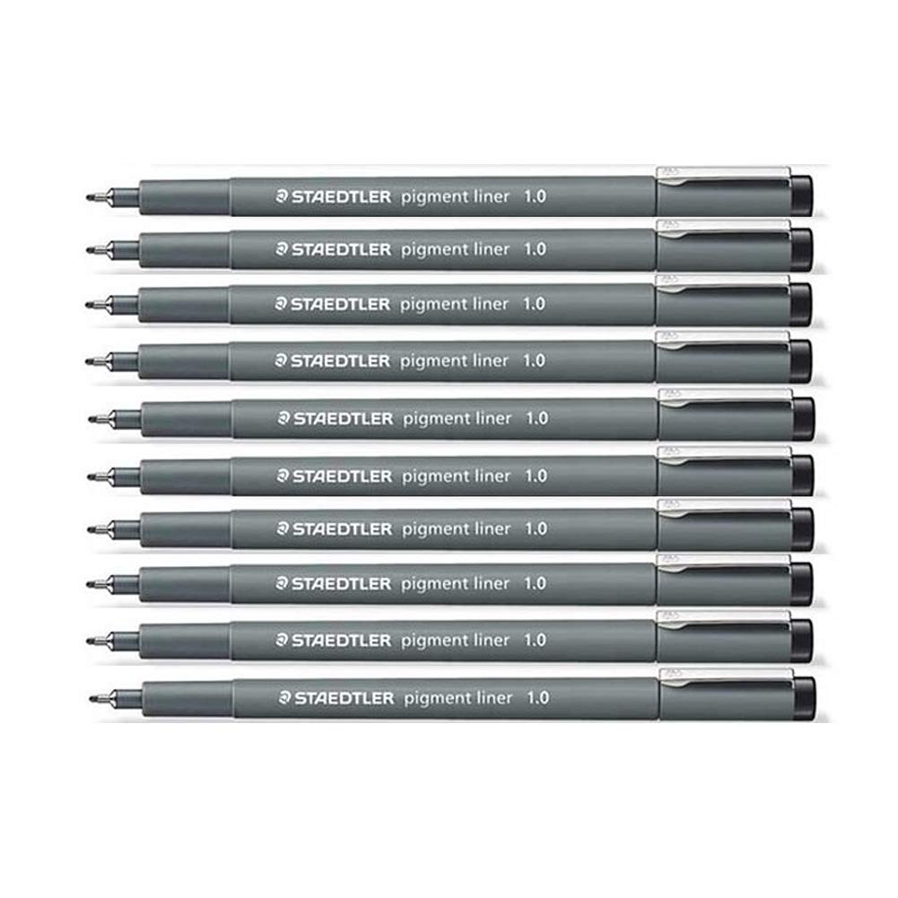 Staedtler Pigment Liner 308 Black 1.0 mm Pack of 10