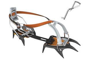 petzl irvis leverlock universal crampons - 10-point crampons for ski touring and glacier travel