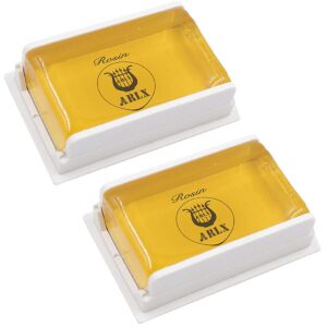 sound harbor 2 pack rosin for violin viola and cello rosin for bows (2pack yj-f01 rosin)