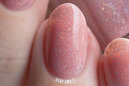 ILNP Sweet Pea - Seashell Pink Holographic Sheer Jelly Nail Polish