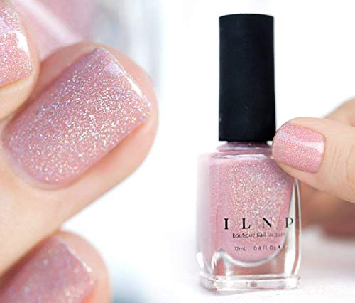 ILNP Sweet Pea - Seashell Pink Holographic Sheer Jelly Nail Polish