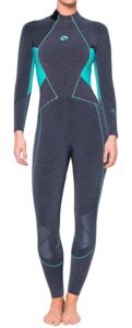 bare evoke 3mm full wetsuit (aqua blue, 02)