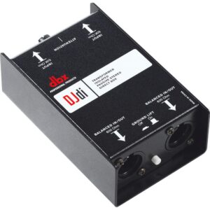 dbx djdi passive 2-channel direct box with line mixer