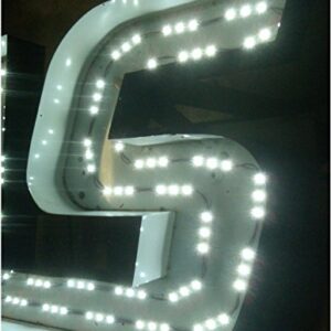 REXTiN Super bright 200pcs 3 LED Module White 5050 SMD 66-72LM Each Module Waterproof Decorative Light for Letter Sign Advertising Signs with Tape Adhesive Backside