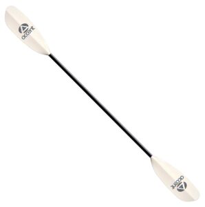 accent paddles lanai touring/recreational kayak paddle (2 piece), black/ivory, 230cm