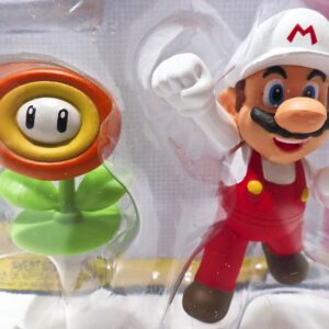 World of Nintendo Fire Mario 2.5 inch Figure with Fire Flower