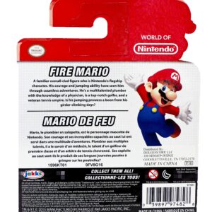 World of Nintendo Fire Mario 2.5 inch Figure with Fire Flower