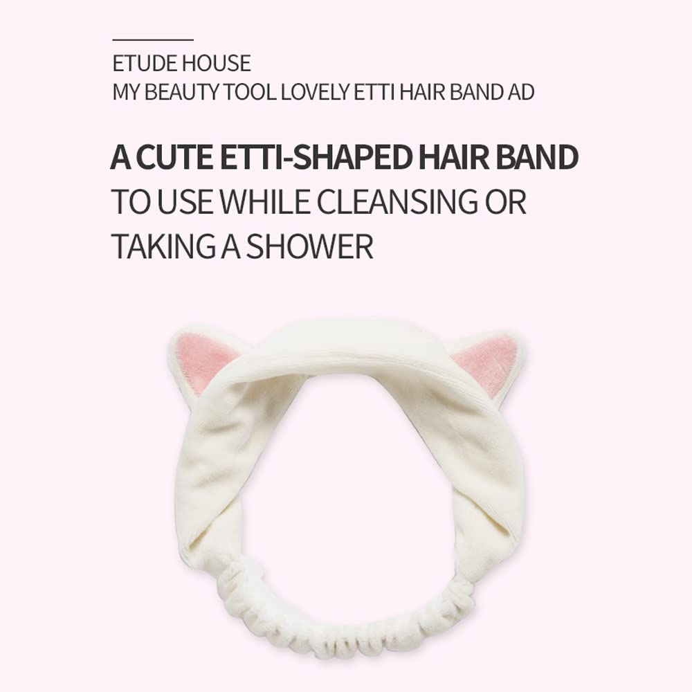 ETUDE My Beauty Tool Lovely Etti Hair Band | A Cute and Lovely Tool To Keep Away Your Hair | Hair Band for Cleansing & Sleeping