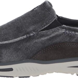 Skechers Men's Relaxed Fit Elected Drigo Slip-On Loafer,Charcoal,13 3E US