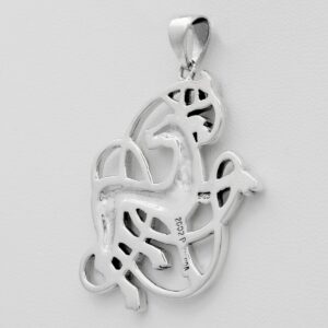 Dryad Design Sterling Silver Stag Pendant - Celtic Deer Jewelry for Men or Women