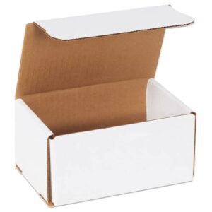 box usa shipping boxes small 6"l x 4"w x 3"h, 50-pack | corrugated cardboard box for packing, moving and storage