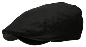 men's linen flat ivy gatsby summer newsboy hats (black, lxl)