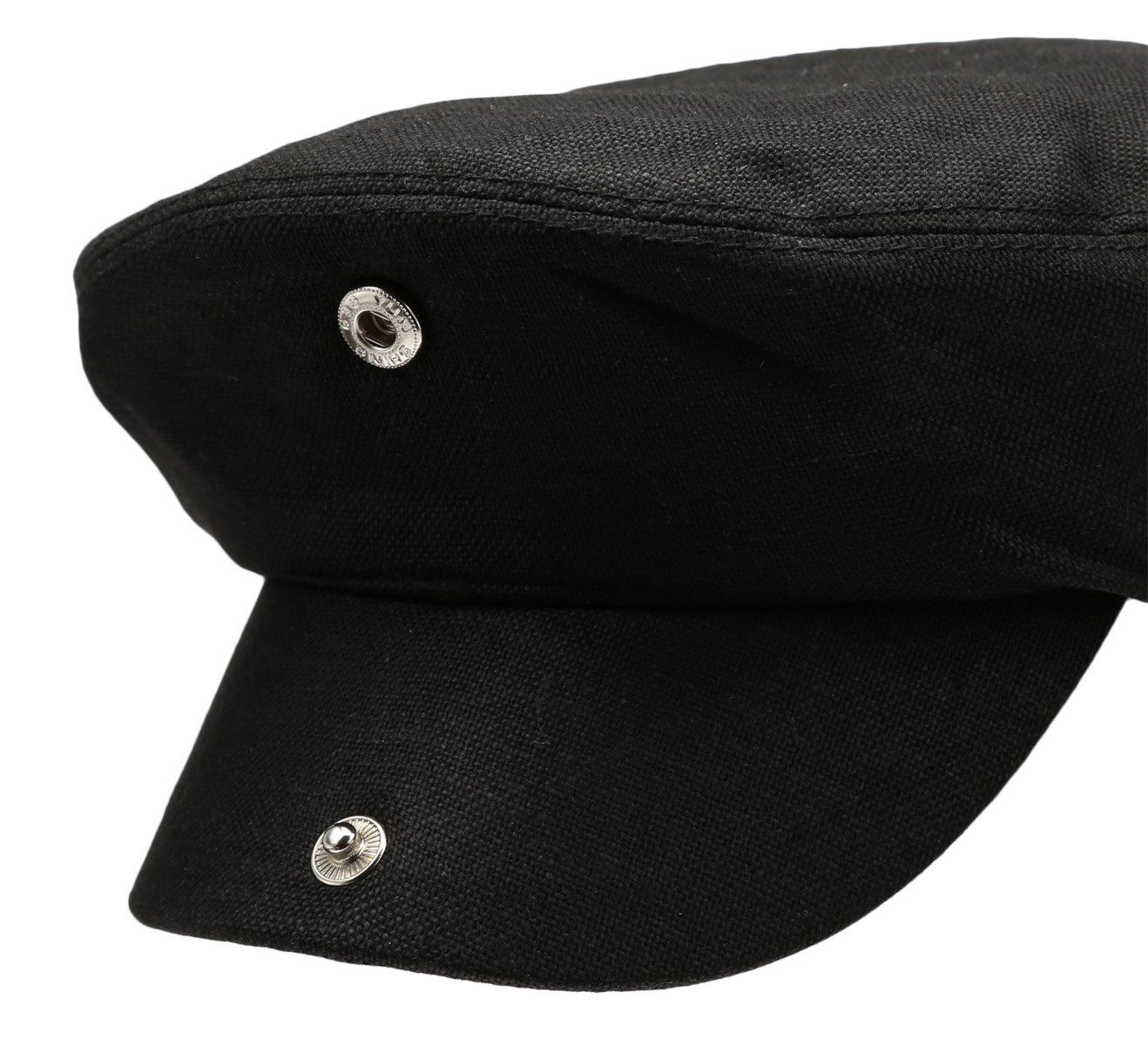 Men's Linen Flat Ivy Gatsby Summer Newsboy Hats (Black, LXL)