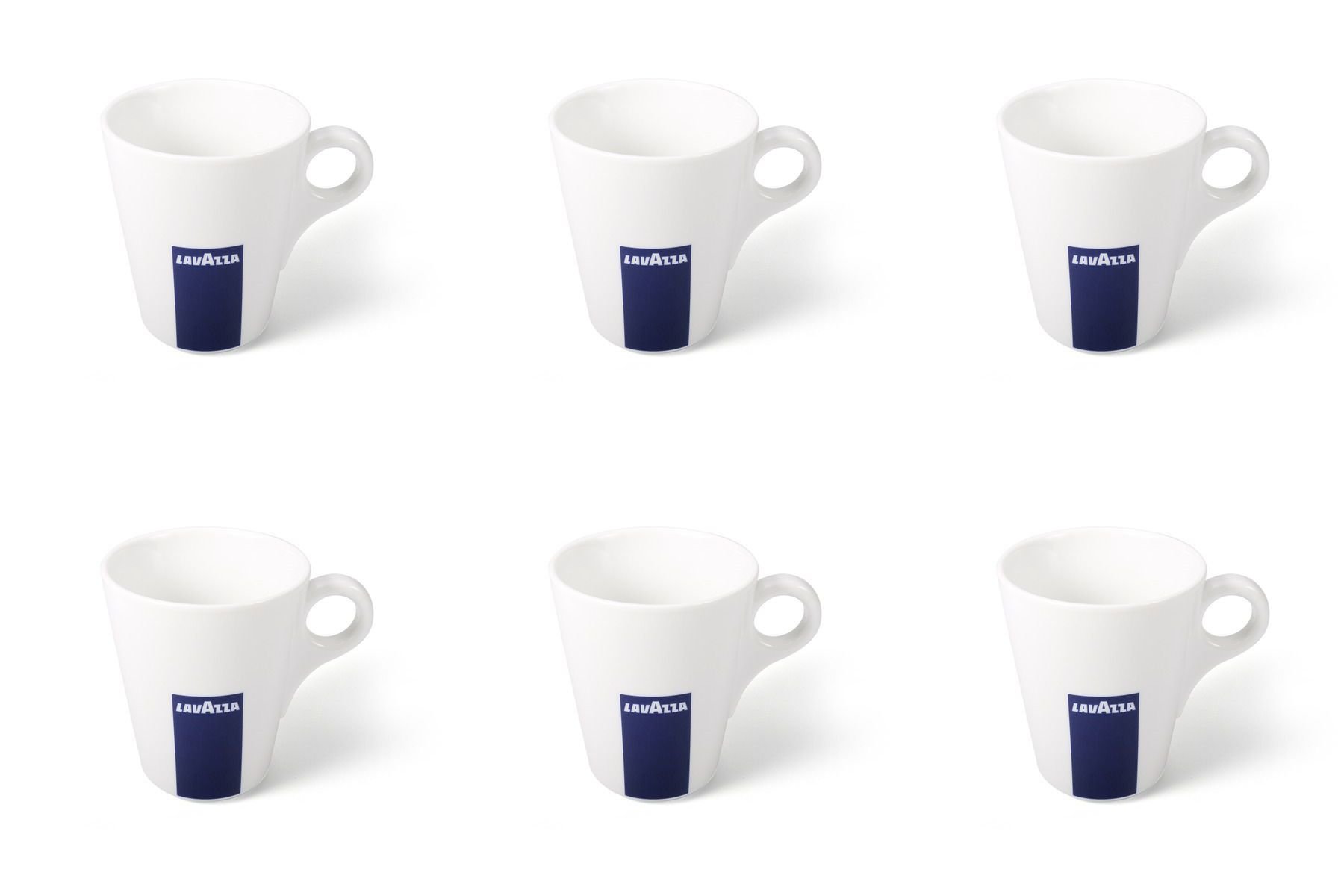 Holland Plastics Original Brand 6 X Lavazza Coffee/Cappuccino/Latte Mugs-Capacity 10oz