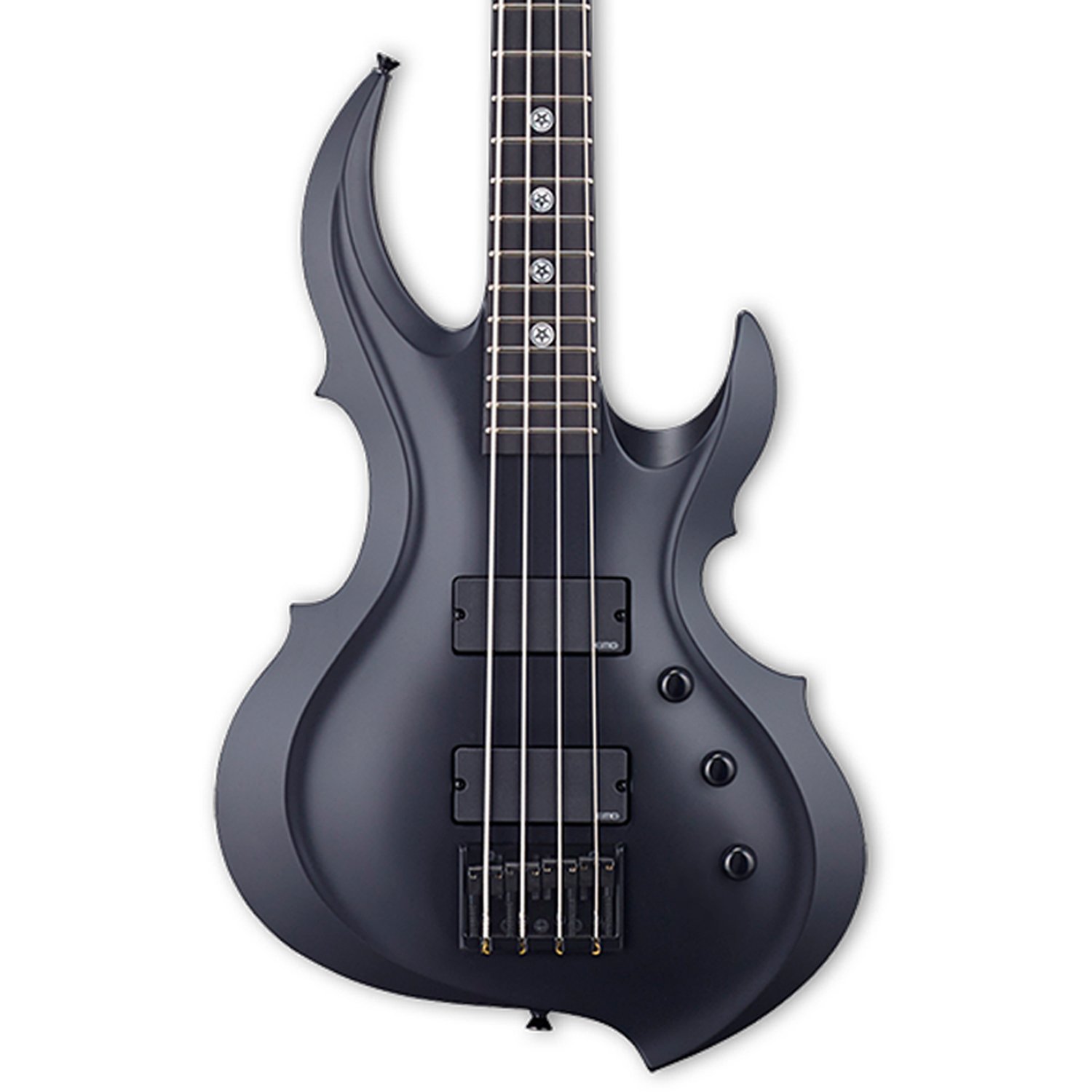 ESP ETARAYAFRXBLKS Tom Araya Signature Series FRX Electric Bass, Black Satin