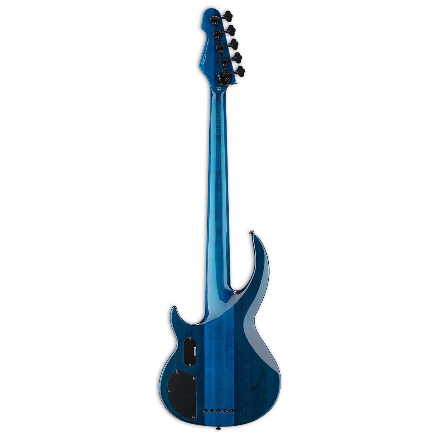 ESP LBB1005QMBLKAQ-KIT-2 Bunny Brunel Signature Series BB-1005 QM 5-String Electric Bass, Black Aqua