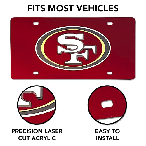 Rico Industries Laser Inlaid Metal License Plate Tag, , 6 x 12-inches