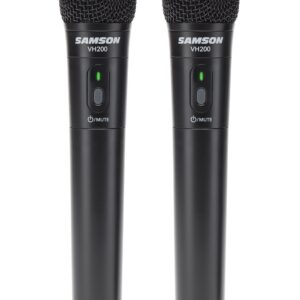 Samson Stage 200 Dual-Channel Handheld VHF Wireless System with Two Q6 Dynamic Microphones (Group A)