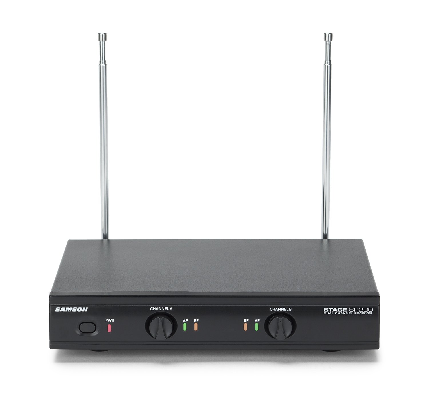 Samson Stage 200 Dual-Channel Handheld VHF Wireless System with Two Q6 Dynamic Microphones (Group A)