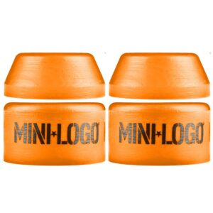 mini-logo skateboard bushings for 2 trucks medium orange 94a