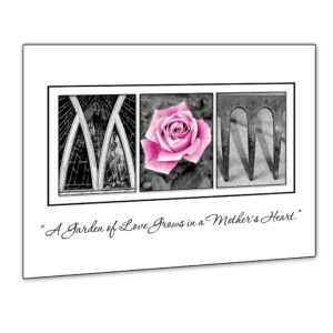 mother's day gift, creative letter art, mom 8x10 print, alphabet photography, mom quote