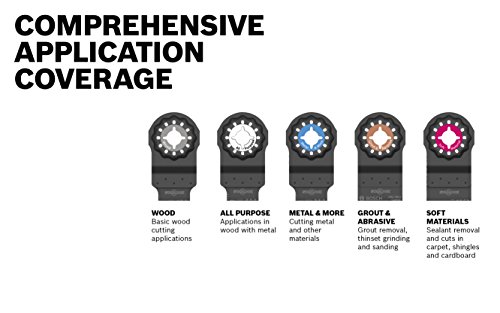 BOSCH OSL312 1-Piece 3-1/2 In. Starlock Oscillating Multi Tool Wood High-Carbon Steel Segmented Saw Blade for General-Purpose Application in Wood