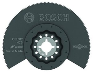 bosch osl312 1-piece 3-1/2 in. starlock oscillating multi tool wood high-carbon steel segmented saw blade for general-purpose application in wood