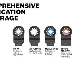 BOSCH OSM314K 1-Piece 3-1/4 In. StarlockMax Oscillating Multi Tool Soft Materials High-Carbon Steel Sealant Knife for Extreme-Duty Applications in Removing Sealants