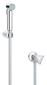 grohe tempesta f trigger spray 30 wall holder set with shut-off valve 1 type of jet, pack of 1 26357000, chrome