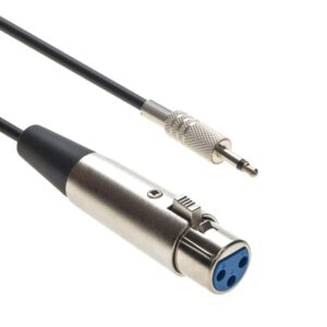 installerparts 6ft xlr female to 3.5mmm mono male cable -can be used with microphone cables, audio interfaces, pa applications and more!