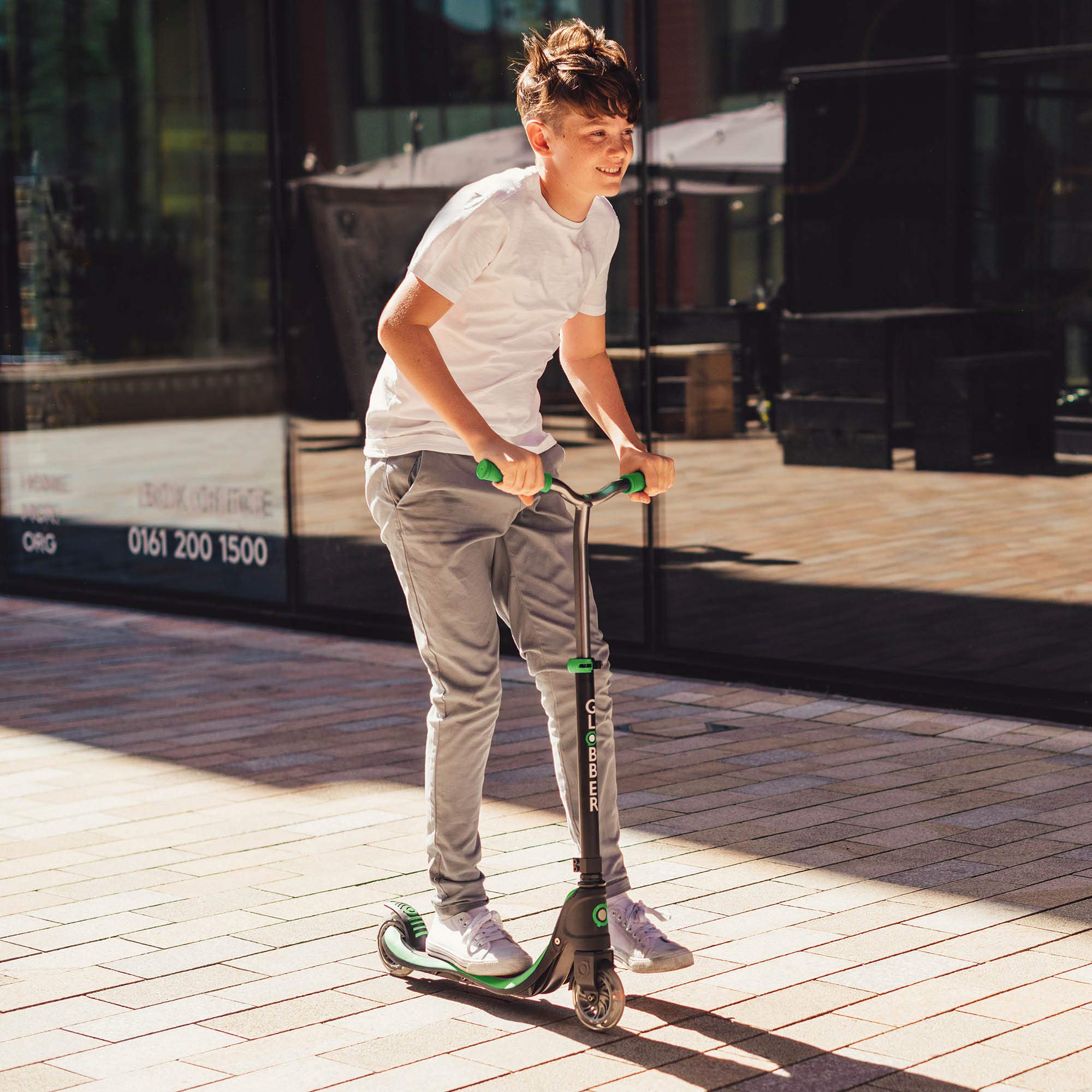 Flow 2 Wheel Adjustable Height Kick Scooter (Green)