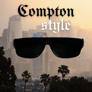 ShadyVEU Basik Eyewear - Super Original Old School Eazy E Gangster Dark Lens Sunglasses, Black