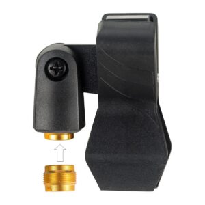 Bearstar 2-Pack Spring-Loaded Microphone Clips for Most Handheld Transmitters Less Than 4.5 cm